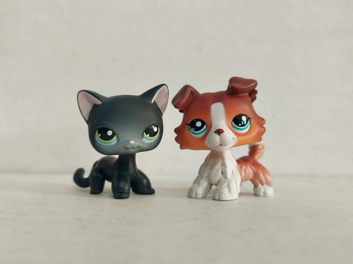2pcs/lot LPS Toy Littlest Pet Shop Cat Dog #336#1542 Animal Figure | eBay