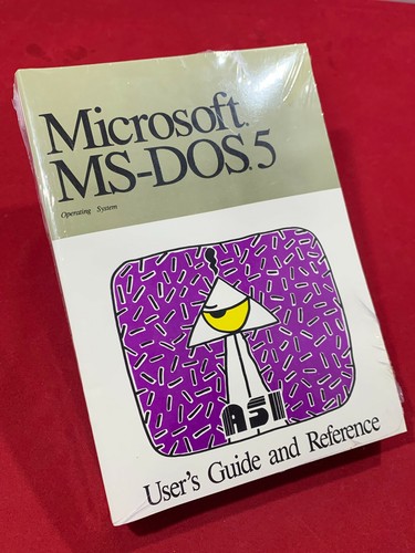 Microsoft MS-DOS 5 User Guide & Reference Manual sealed, with an ...