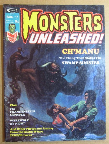 Monsters Unleashed #7 VG/FN Marvel Comic Magazine...Frankenstein | eBay
