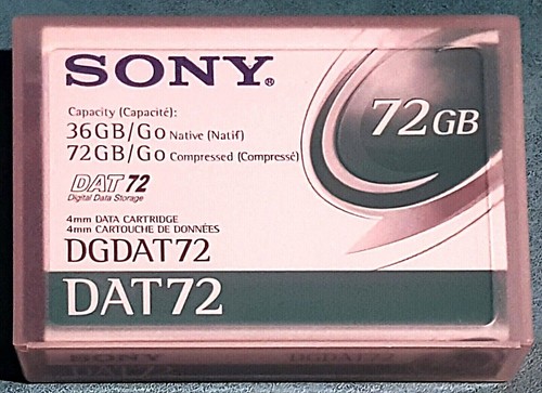 SONY DAT72 - 1 x CARTOUCHE 36/72GB DGDAT72 - 4 mm DATA - NEUVE | eBay