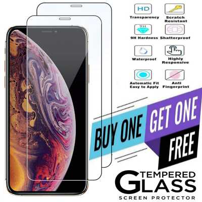 Gorilla Tempered Glass Screen Protector For iPhone 16 15 7 8 11 12 13 ...