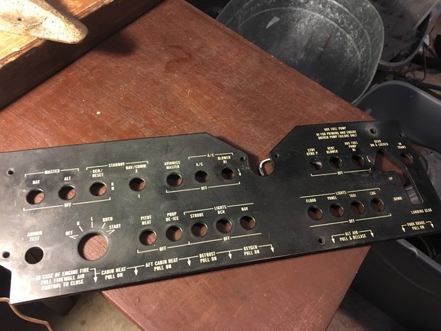 Beechcraft Bonanza A36 El Electroluminescent Instrument Panel L/h for ...