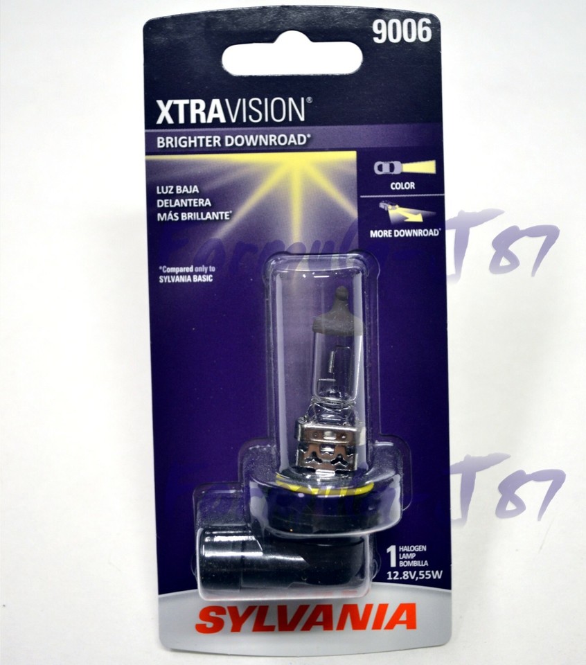 Sylvania Xtra Vision 9006 HB4 55W One Bulb Head Light Replacement Lamp ...