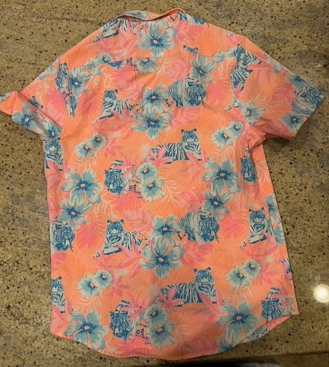 Chubbies Men's Small Pink & Blue Hawaiian Soft Golf Polo Shirt | eBay