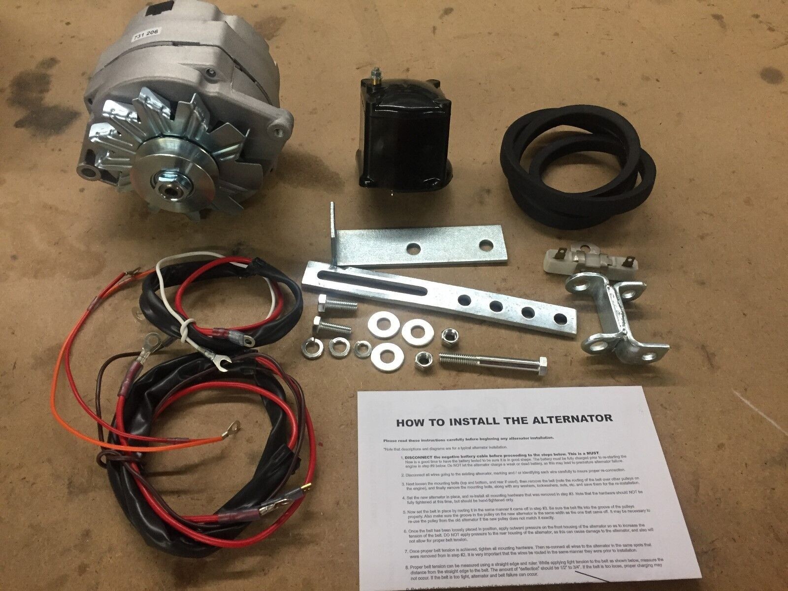 Ford 8N 9N 2N Tractor Alternator Conversion Kit 6 Volt to 12 Volt | 12V
