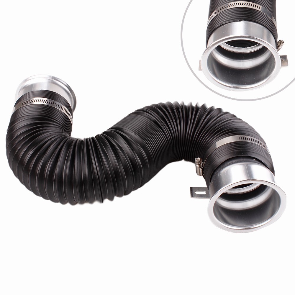 Universal 3'' Flexible Car Cold Air Intake Hose Filter Pipe Telescopic ...