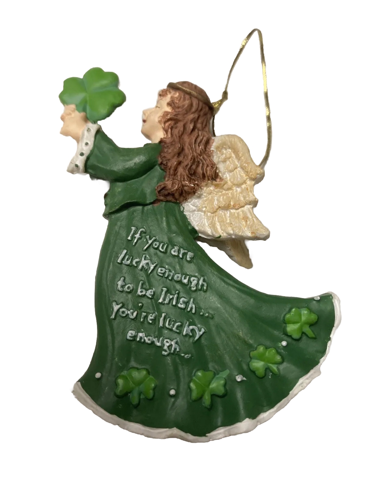 Irish angel ornament “if you are lucky enough to be Irish… You’re lucky ...