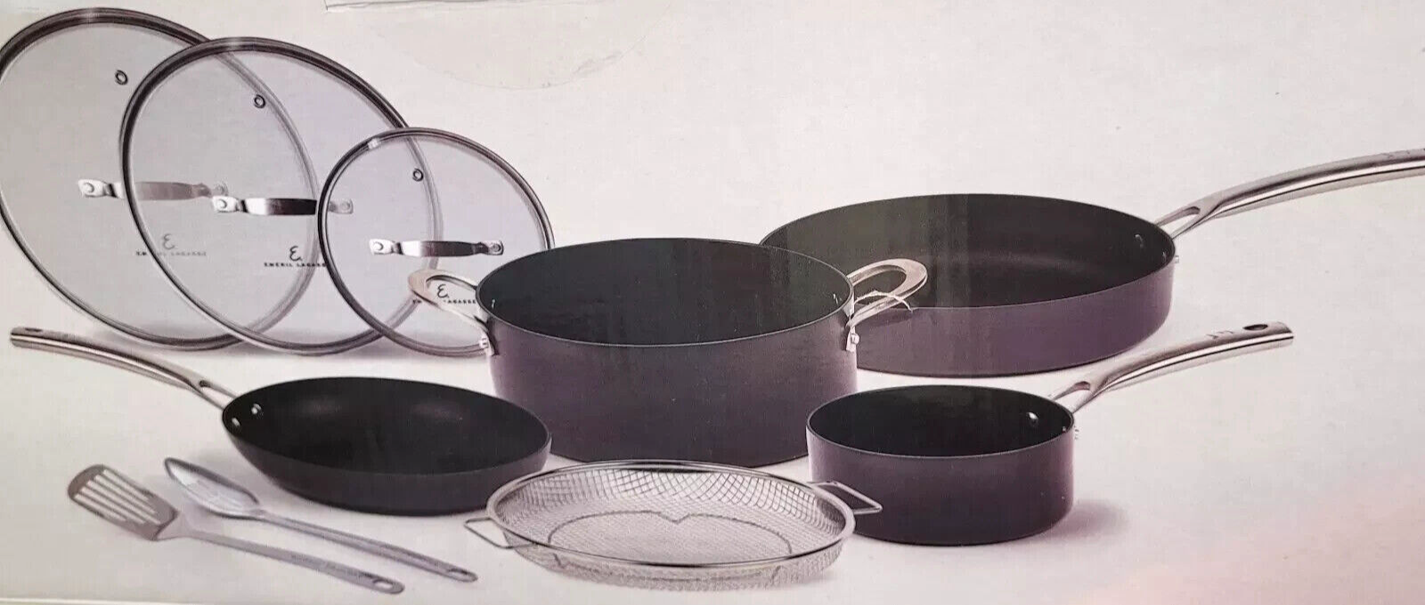 New Emeril Lagasse Forever Pro Pans 10 Piece Cookware Set | eBay