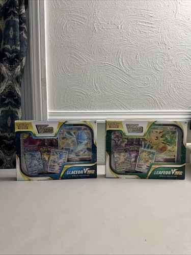 Pokémon Leafeon and Glaceon Vstar Special Collection Box New Factory ...