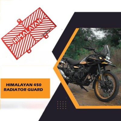 "RADIATOR GUARD, RED" FIT FOR ROYAL ENFIELD NEW HIMALAYAN 450 | eBay