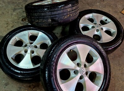 17" Genuine TOYOTA ALPHARD Alloy Wheels and tyres 7J ET45 5x114.3 | eBay UK