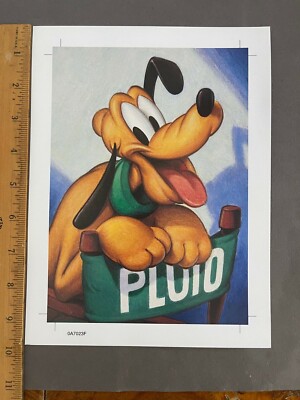 VINTAGE WALT DISNEY DIRECTORS CHAIR ART PRINT PHOTO PLUTO | eBay