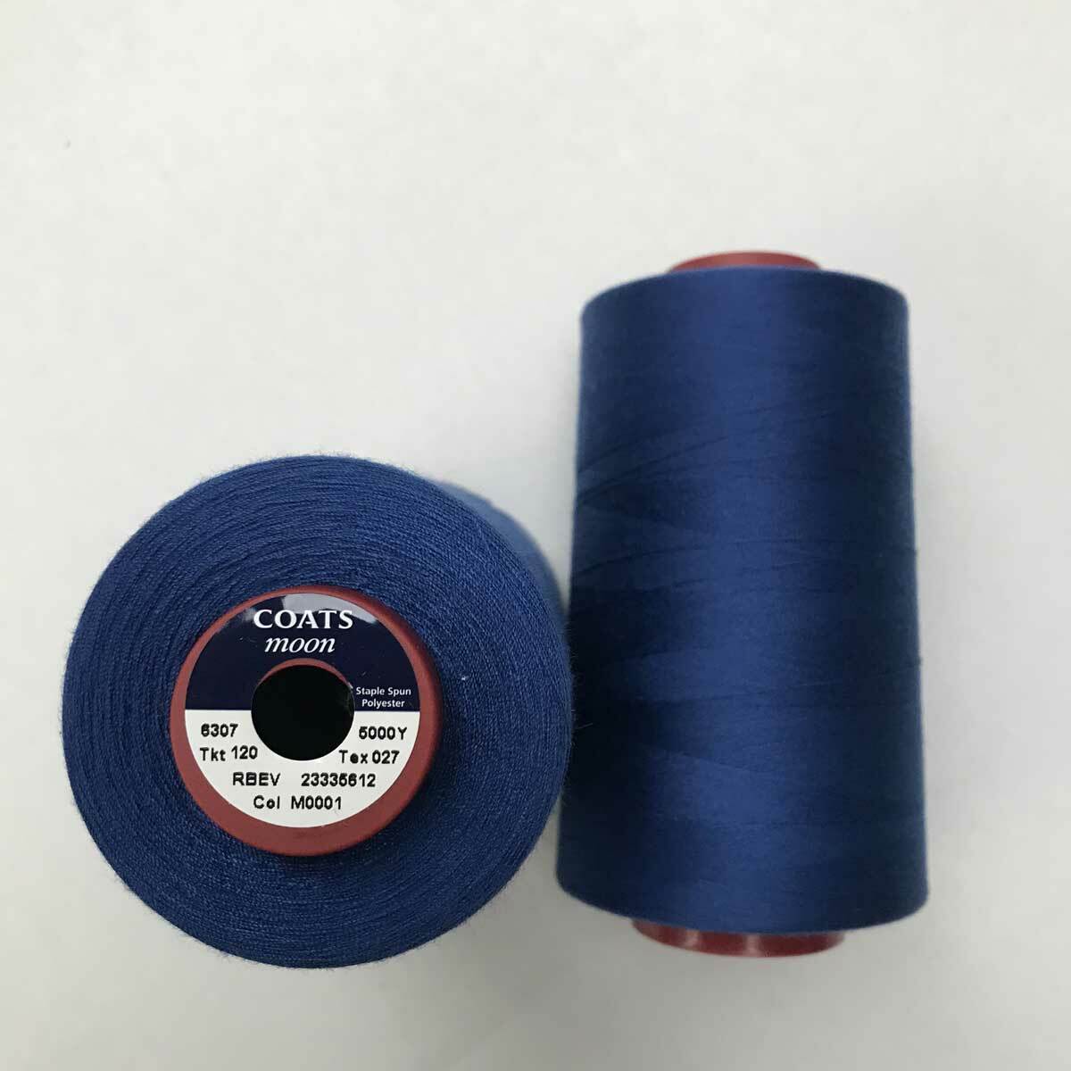 Coats Moon Overlocking Thread Sewing Machine Thread 120 5000 Yard Cones ...