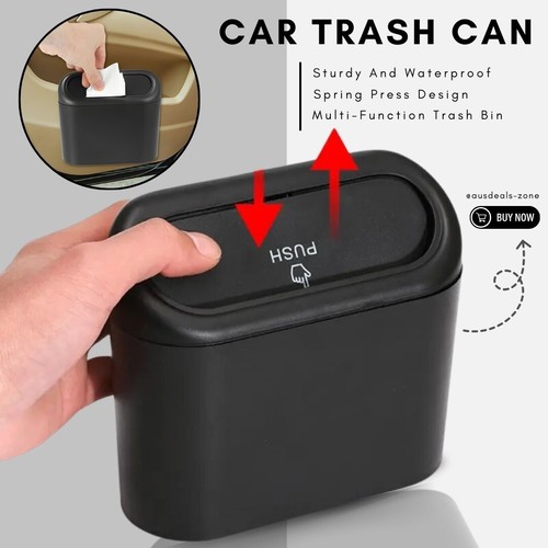 Auto Car Trash Rubbish Can Garbage Dust Dustbin Box Case Holder Bin ...