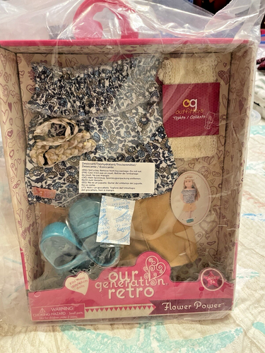 Our Generation Retro Collection FLOWER POWER Fashion Outfit for 18 ...