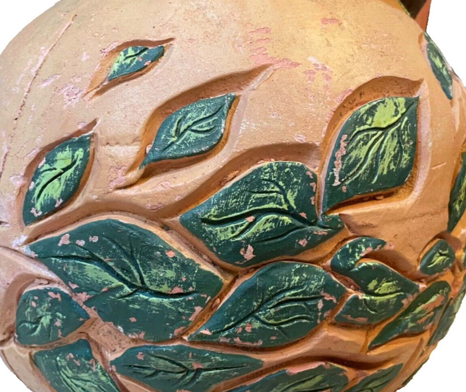 Vintage Large Native American Pottery Snake Pot Vase Signed Comanche 19 ...