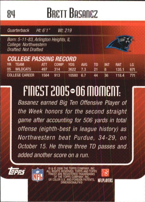 2006 Finest #84 Brett Basanez RC - NM-MT | eBay