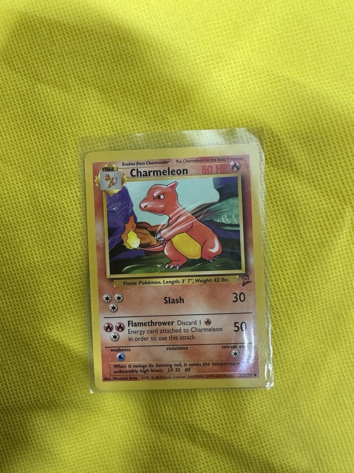 Charmeleon 035/130 Base Set 2 Regular WOTC Vintage Pokemon TCG Lightly ...