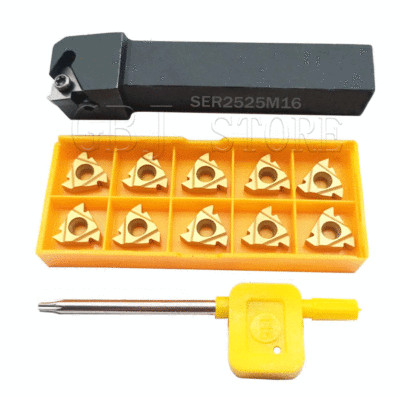 SER2525M16 with Indexable Threading Turning Insert 16ER AG60 Cutting ...