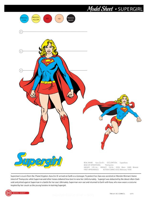 DC style guide print A4 - 25 Model Sheet - Color -Superman- batman | eBay