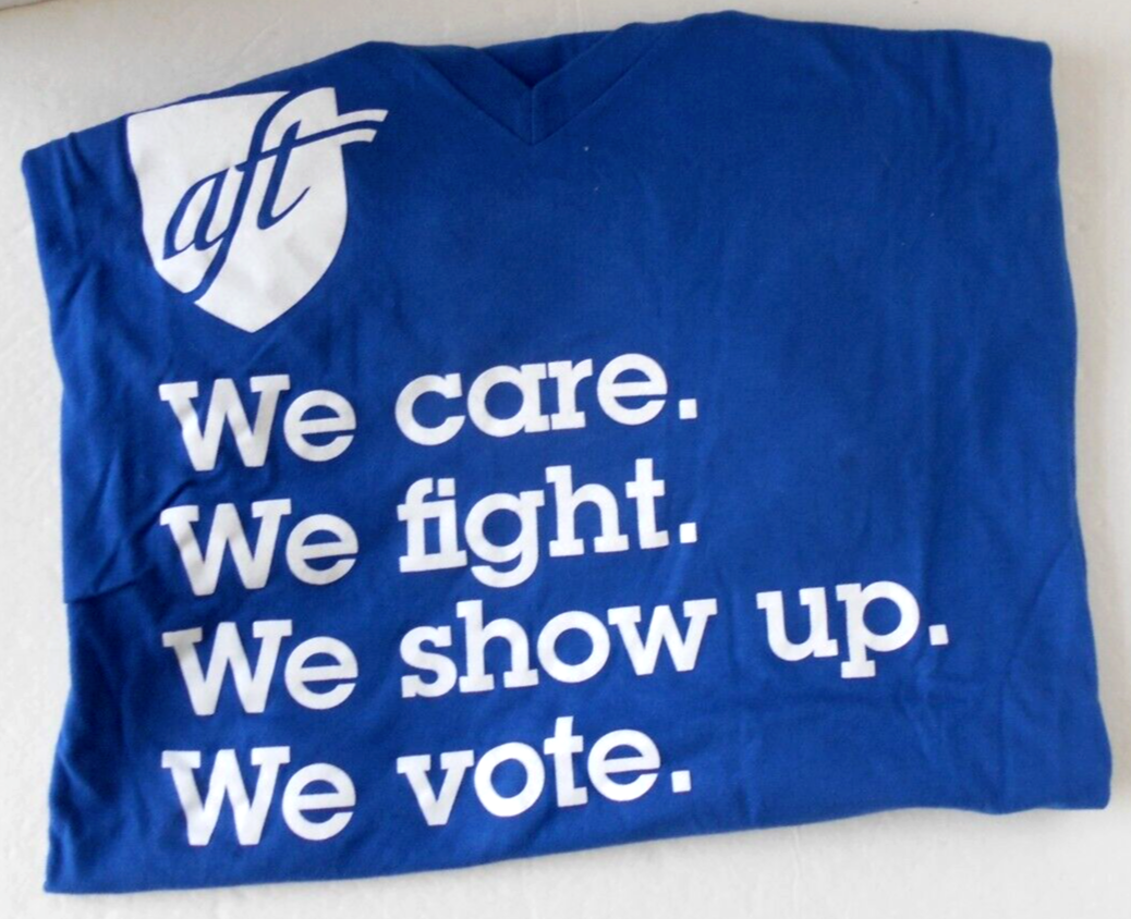 American Federation Of Teachers Logo AFT Blue Glow Logo Apparel