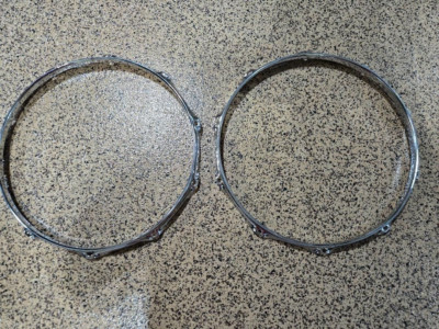 ( 2) DW 14 Inch 10 Hole Snare Rims, Both Batter/Top Side ***One New ...