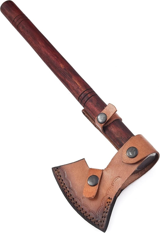 14 inches Hand Forged Hatchets Axe Real Wood Working Bushcraft Camping ...
