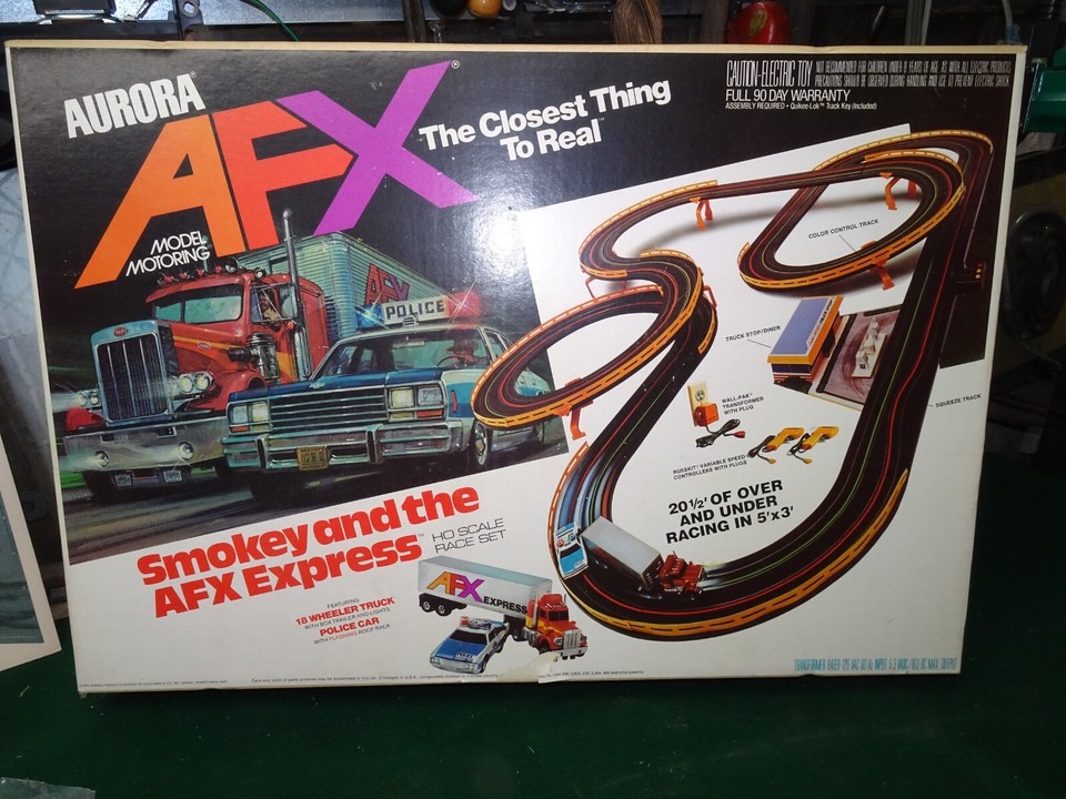 Vintage AFX Smokey and the AFX Express Slot Car Set Crazy Clean | eBay