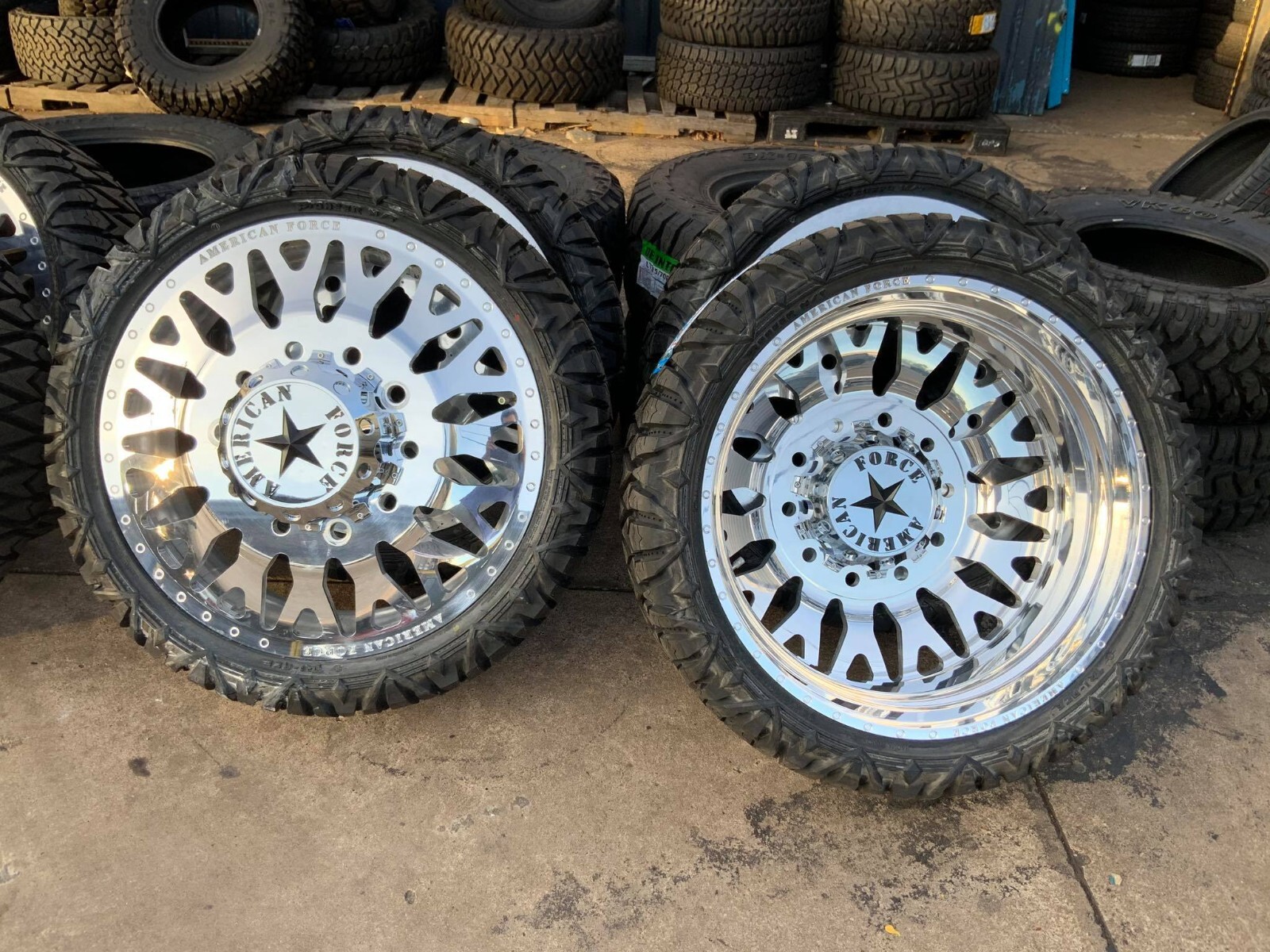 26" AMERICAN FORCE EVO DUALLY WHEELS IN STOCK FOR RAM,FORD,GMC,CHEVY W ...