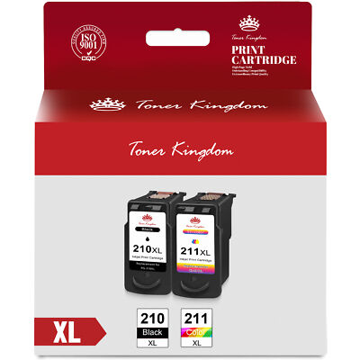 2PK PG-210XL CL-211XL Ink Cartridges for Canon PIXMA MP240 MP250 MP270 ...