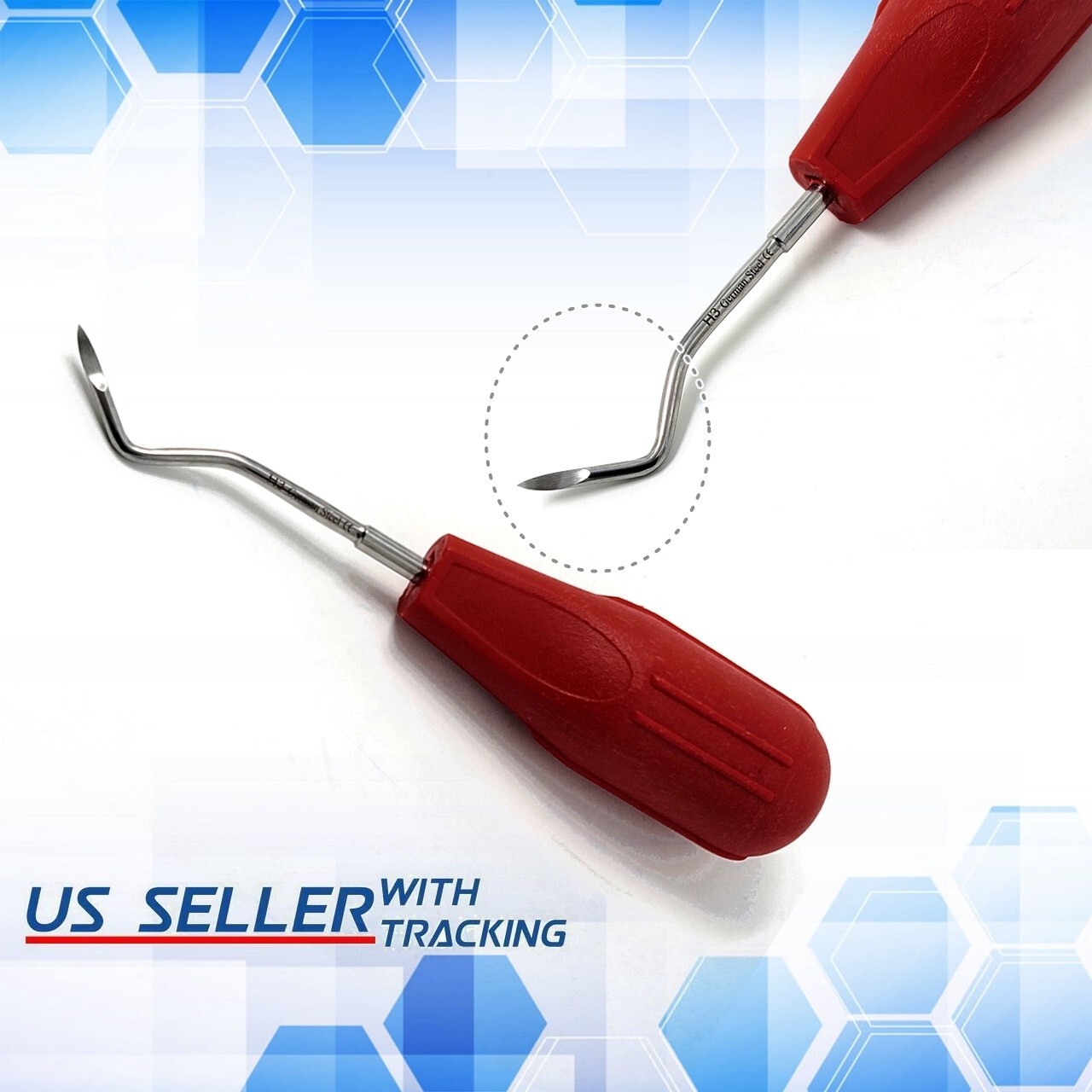 GERMAN STEEL DENTAL HEIDBRINK ROOT TIP PICK ELEVATORS RIGHT LEFT ...