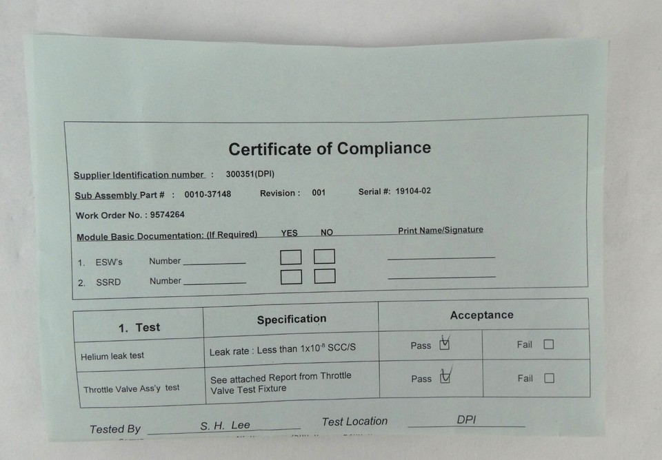 AMAT Applied Materials 0010-37148 Throttle Valve Assembly 0060-00964 ...