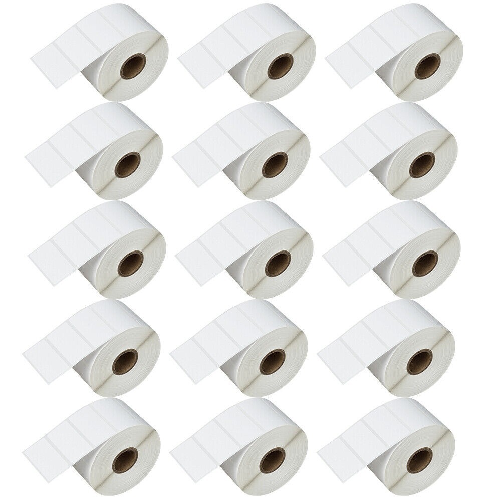 12 Uline 2" x 1" 2800/Roll Direct Thermal Perforated Barcode Labels ...