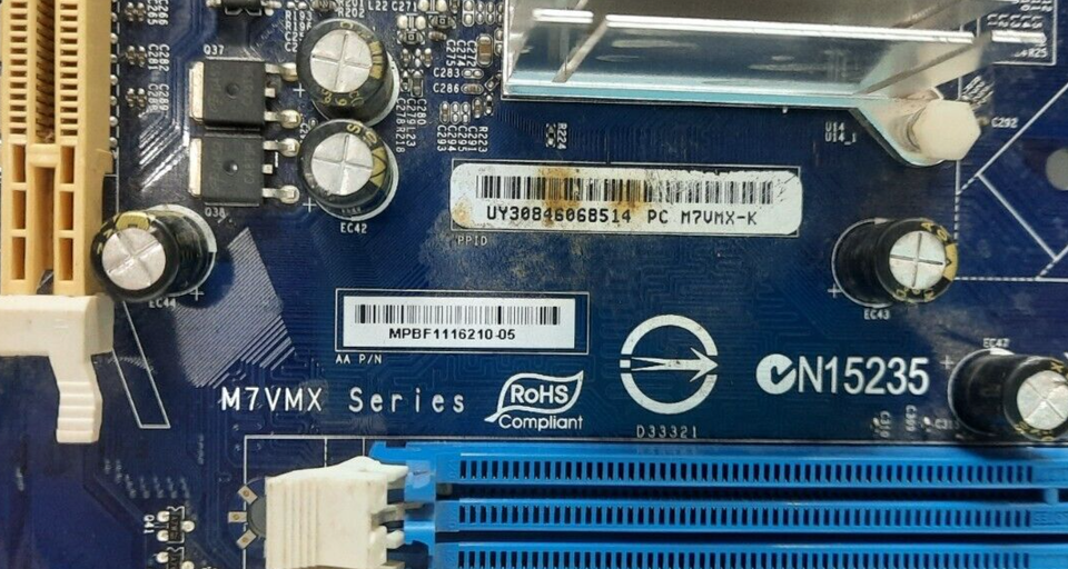 FOXCONN M7VMX HCL MOTHERBOARD N15235 MBD BLUE CUBE-LSD MCP73V DD2 L775 ...