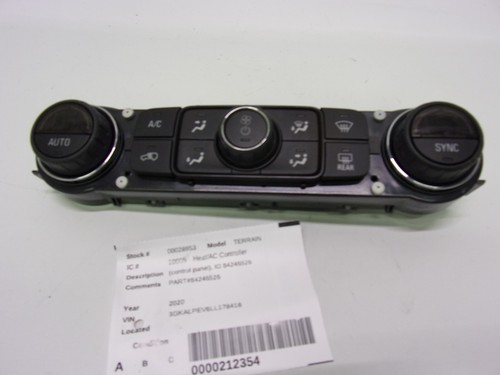 GMC TERRAIN 2018-2022 Heat/AC Controller (control panel), ID 84246526 ...