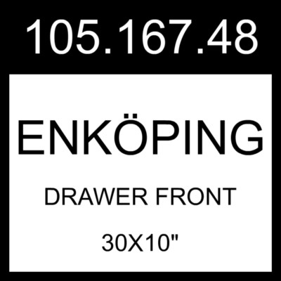 IKEA ENKOPING ENKÖPING Drawer Front Brown Walnut Effect 30x10" 105.167. ...