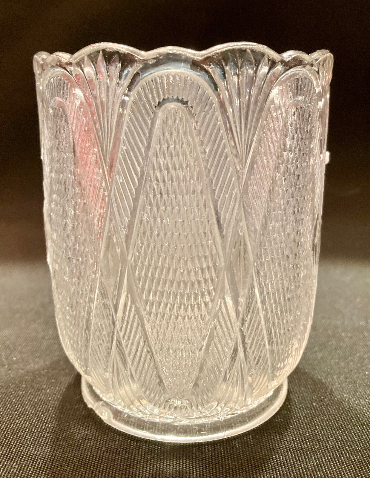 EAPG Antique Pattern LOOP & STAR SPOONER Ohio Flint Glass #95 1897 | eBay