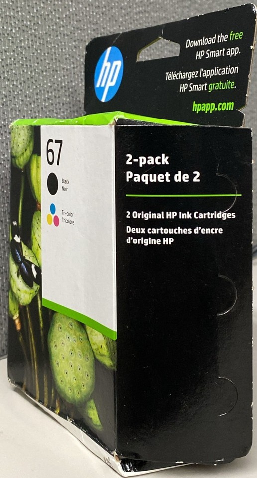 HP 67 Black / 67 Tri- Color Ink Cartridges 07/2026 | eBay