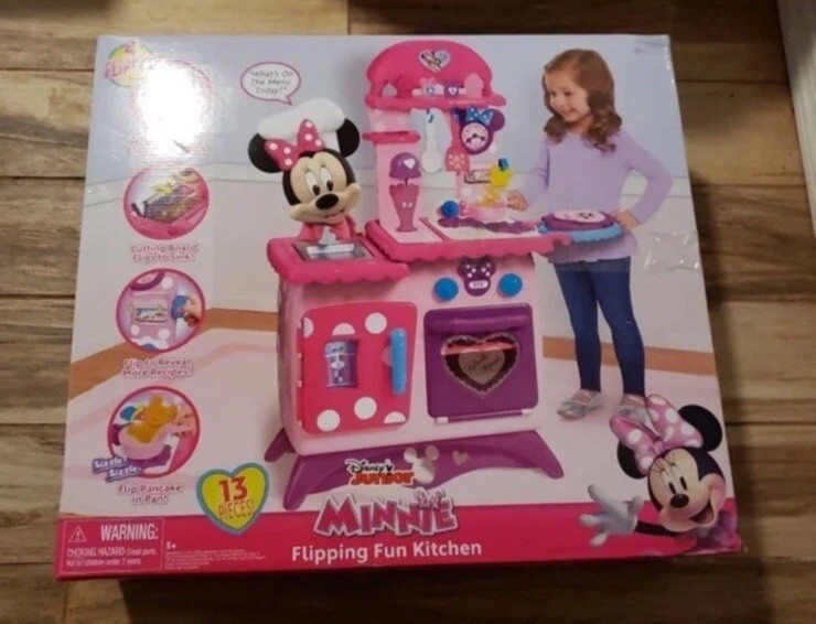 Disney Minnie Mouse Kitchen Play Set for Kids - Pink | eBay