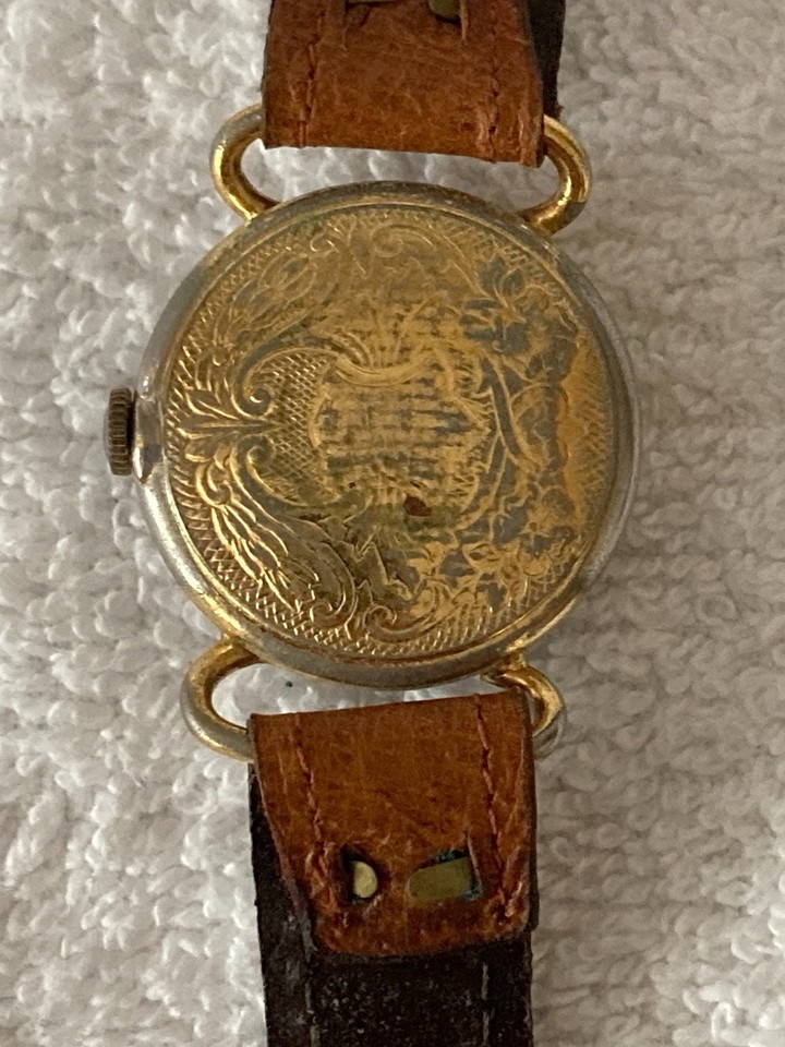 WW1 Era German Pocket Wrist Watch with Shrapnel Cover Hand Winding ...