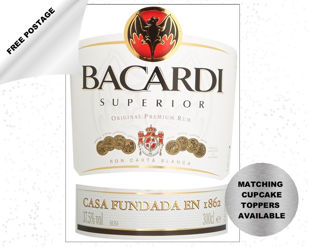 Bacardi Bottle Label