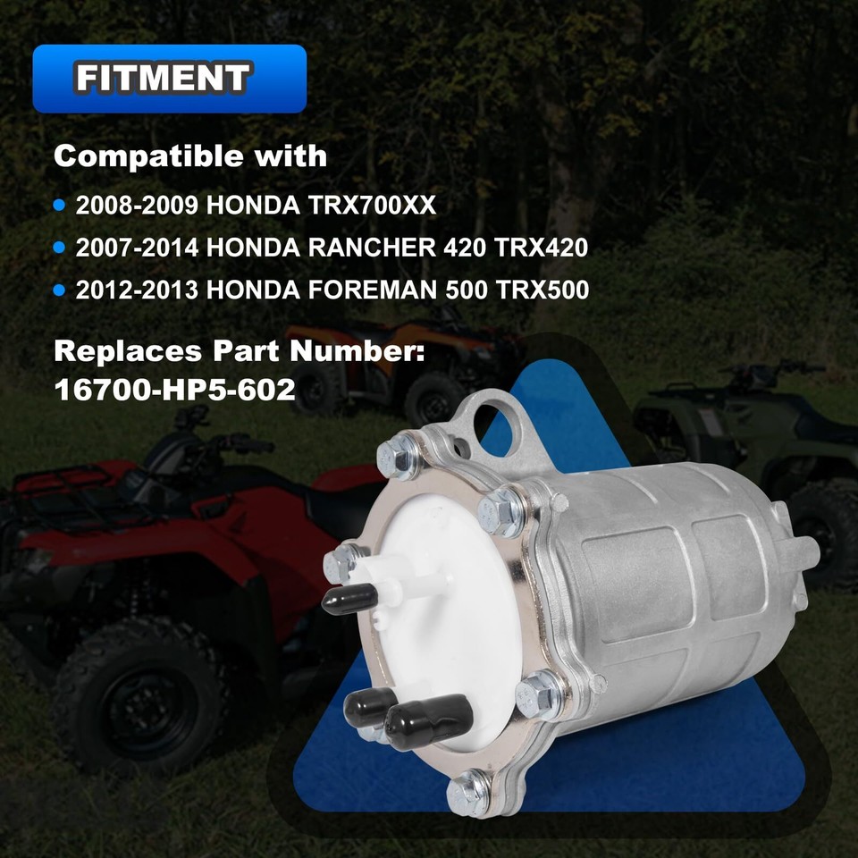 Fuel Pump For 2007-2014 Honda ATV Rancher 420 Foreman 500 TRX420 TRX500 ...