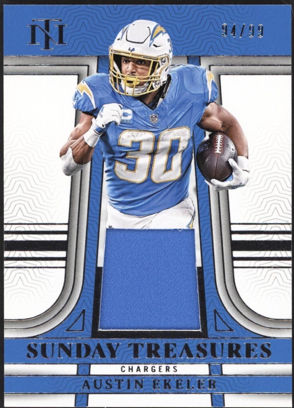 2023 Panini National Treasures - Sunday Treasures Austin Ekeler #STR-19 ...