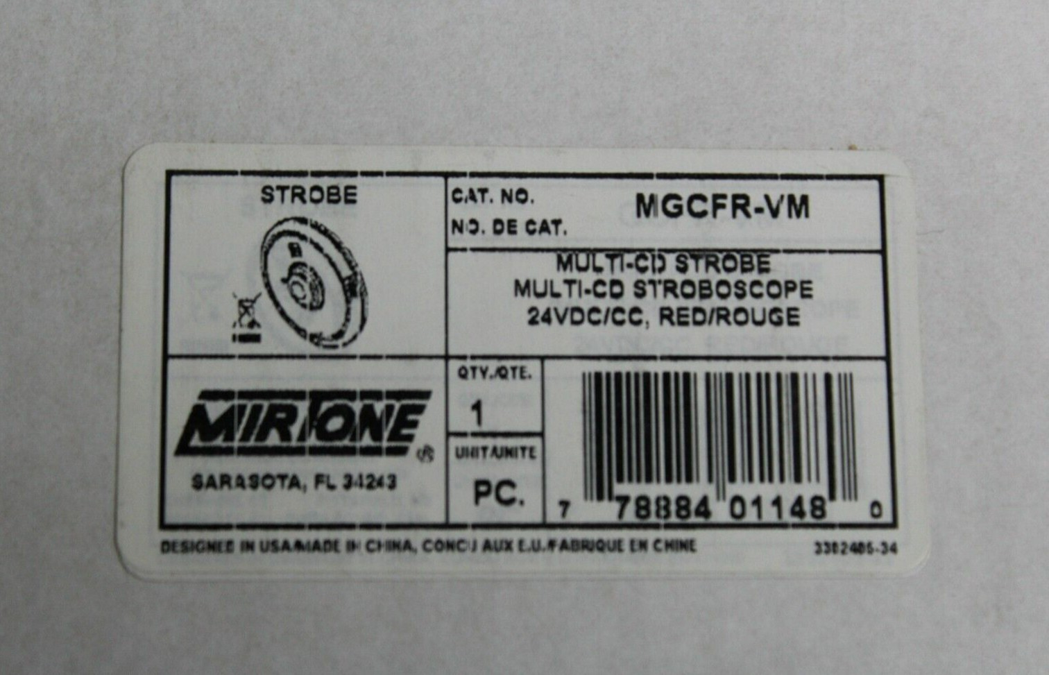Mirtone MGCFR-VM Multi-cd Strobe, 24VDC, RED | eBay