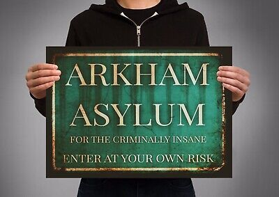 Arkham Asylum Poster Print. A3 Size. Batman/Joker | eBay UK