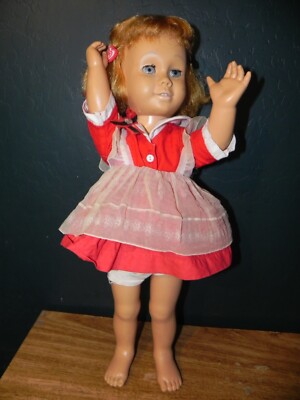 1960s Chatty Cathy Mattel 19" Doll with Original Apron, Missing Pull ...