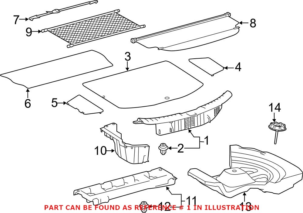 Genuine OEM Rear Body Panel Trim Panel for Toyota 583870R070C0 | eBay