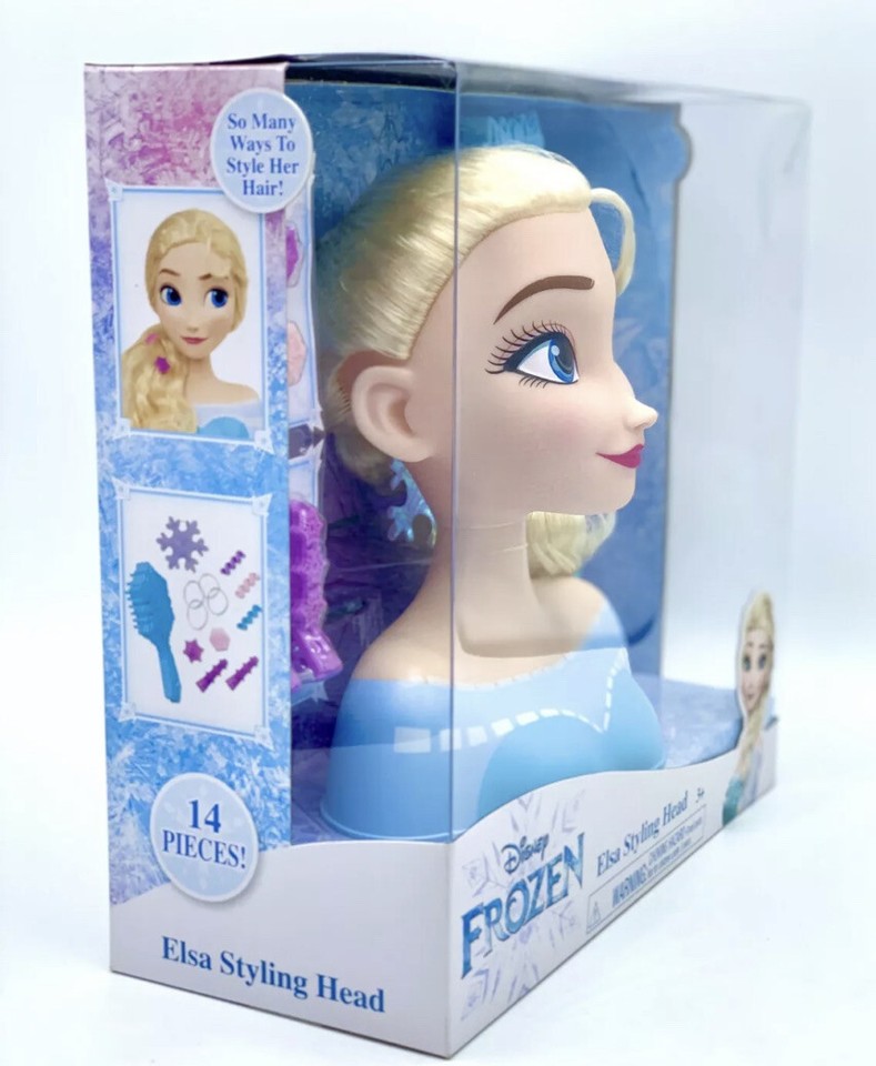 Disney Frozen Elsa Styling Head 14Pcs So Many Ways To Style Her Hair ...