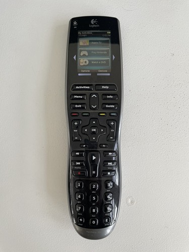 Logitech Harmony 900 Remote w Charging Base, Blaster & Cords Bundle ...