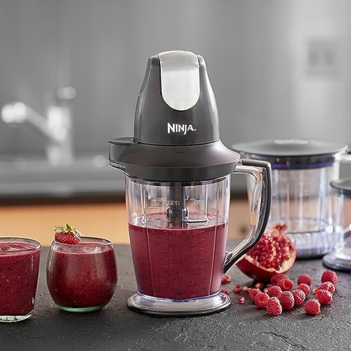 Ninja QB1004 Electric Blender/Food Processor with 450W Base,Shake ...